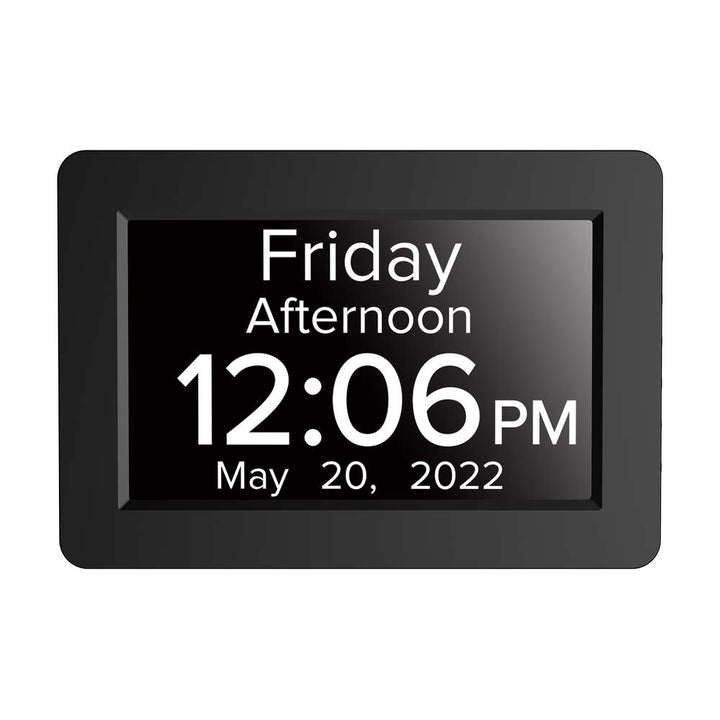 8 inch TALKING Digital Dementia Orientation Day Clock – Back to sleep